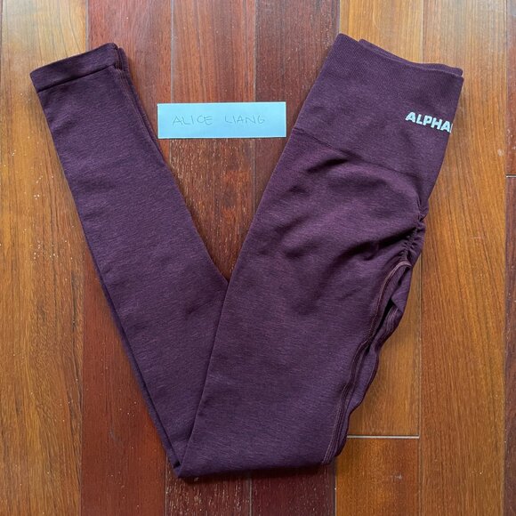 Alphalete | Pants & Jumpsuits | Alphalete Black Cherry Amplify Leggings ...